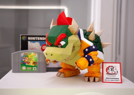 SUPER MARIO 64 I 06 BOWSER Figure mid Size SM64 1996 - Etsy
