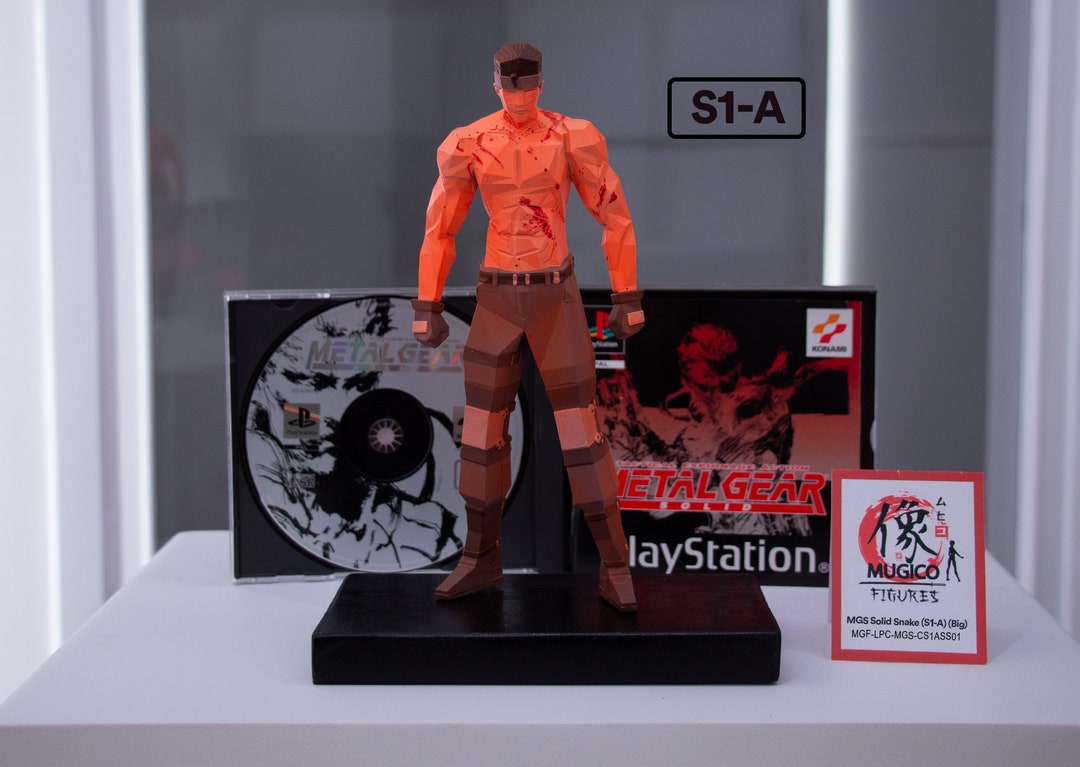 MGS S1-A Solid Snake (S1-A) Figure (big Size) [METAL GEAR Solid / メタルギア ...