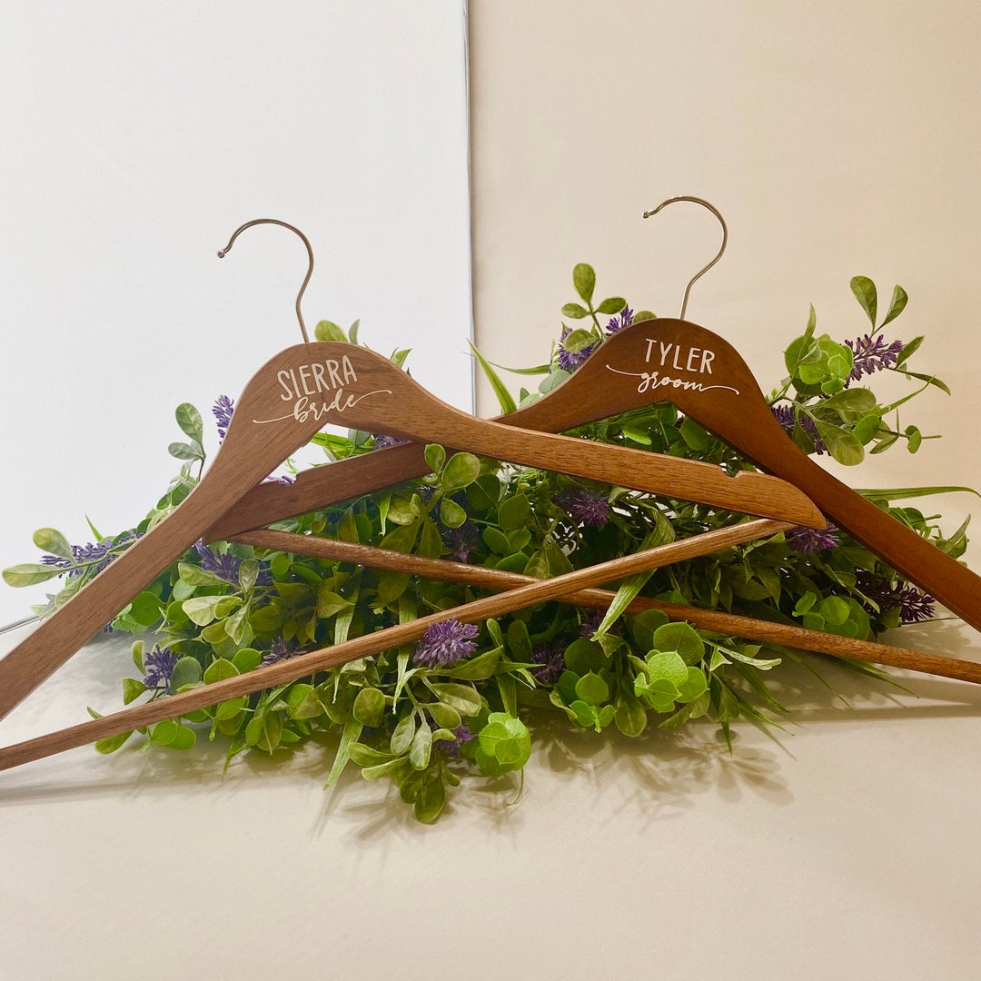 Wedding Day Hangers individual Hangers - Etsy UK