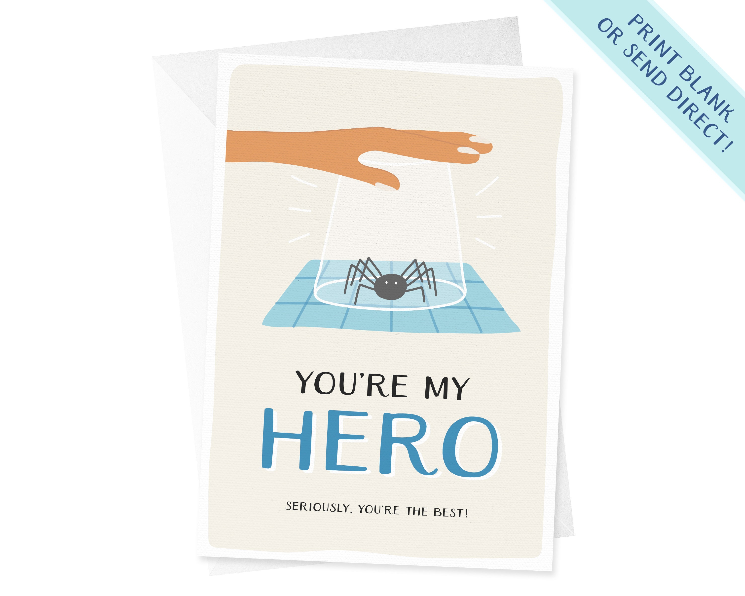 You're My Hero Father's Day Card Cute Card - Etsy
