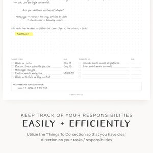 Meeting Agenda Printable, Meeting Notes, Planner, Meeting List Template ...