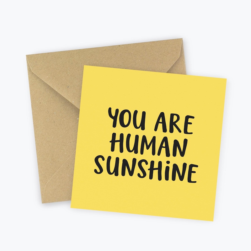 Human Sunshine Cards - Etsy