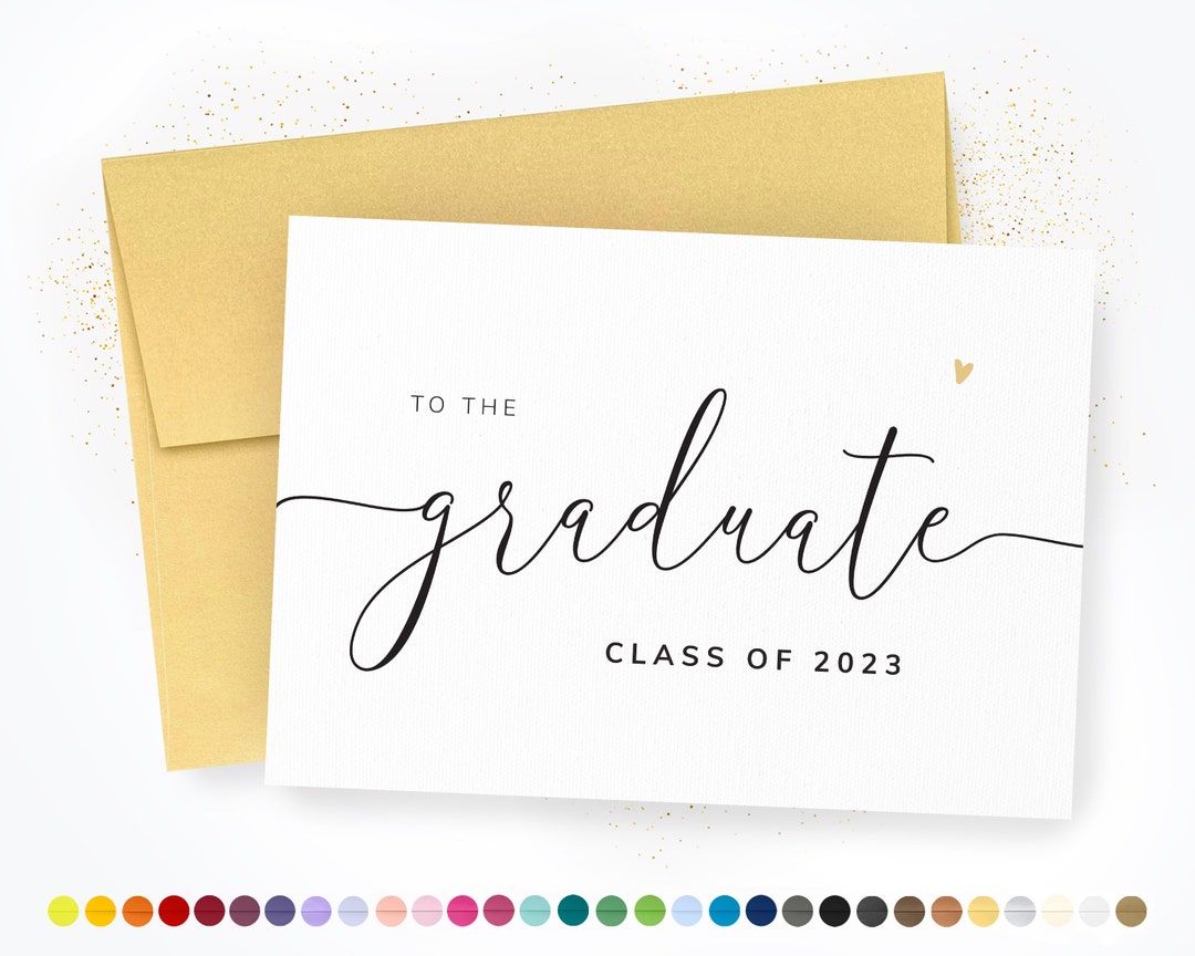 2023 Graduation Card, to the Graduate - Class of 2023, Congratulations ...