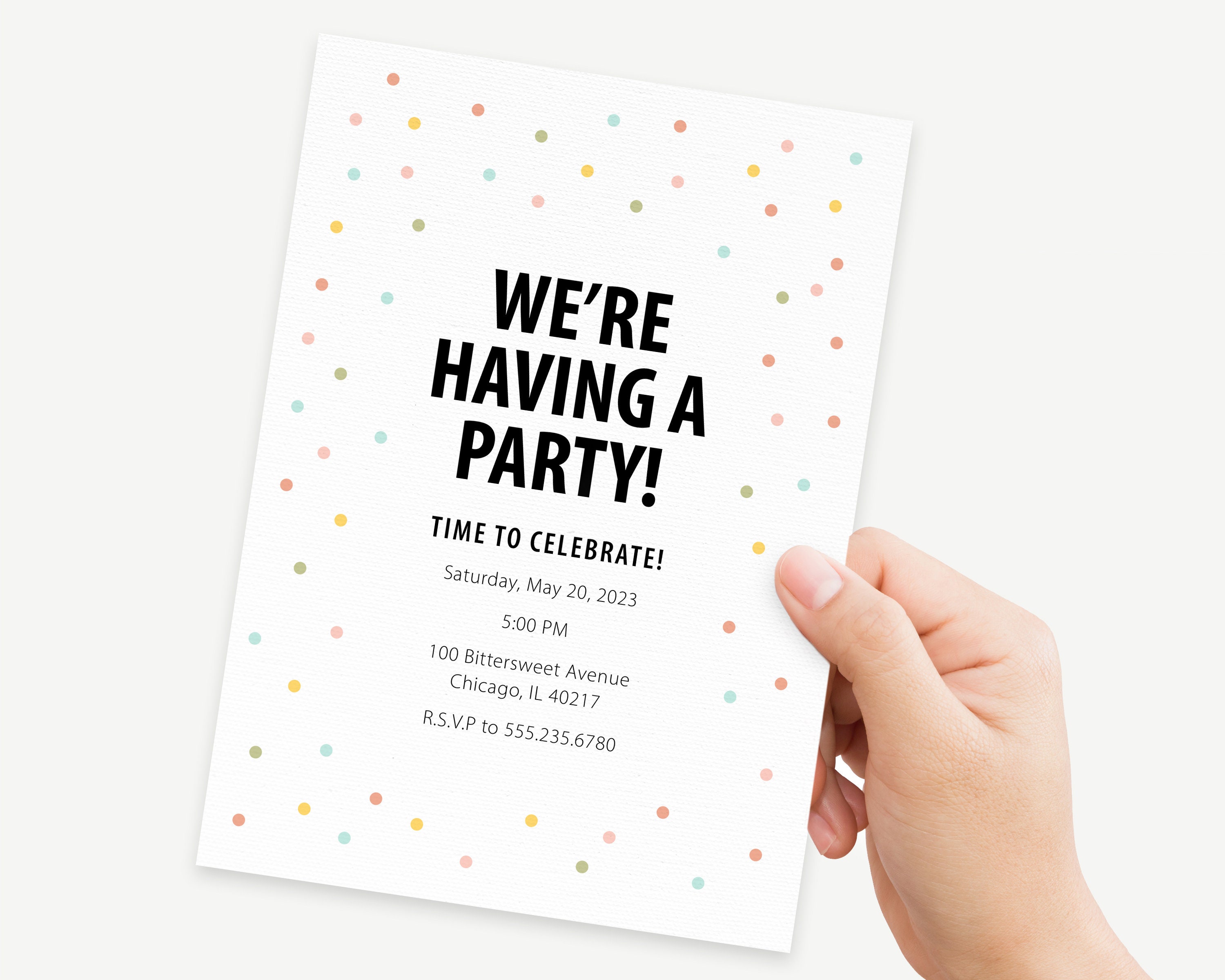 Bittersweet Party Inviations