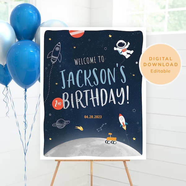 Space Themed Welcome Sign - Etsy