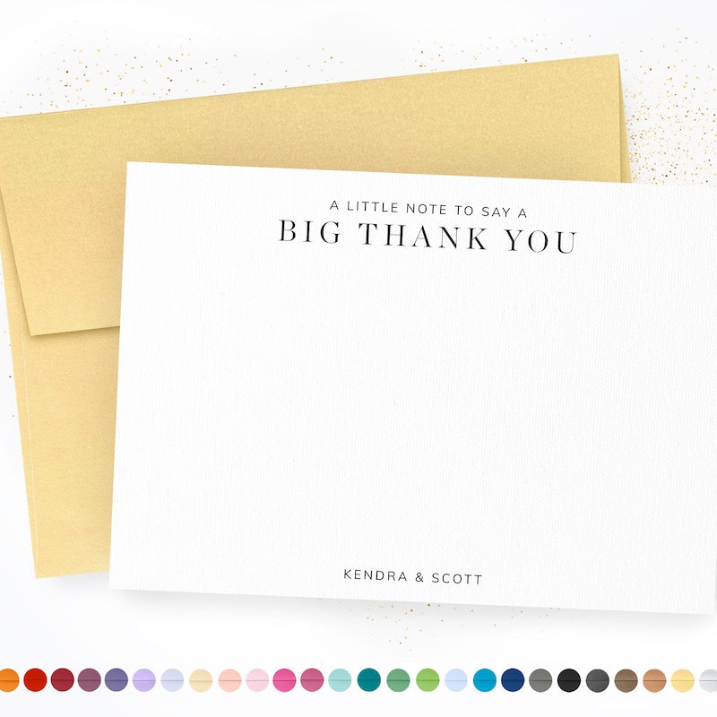 Thank You Note Cards - Etsy