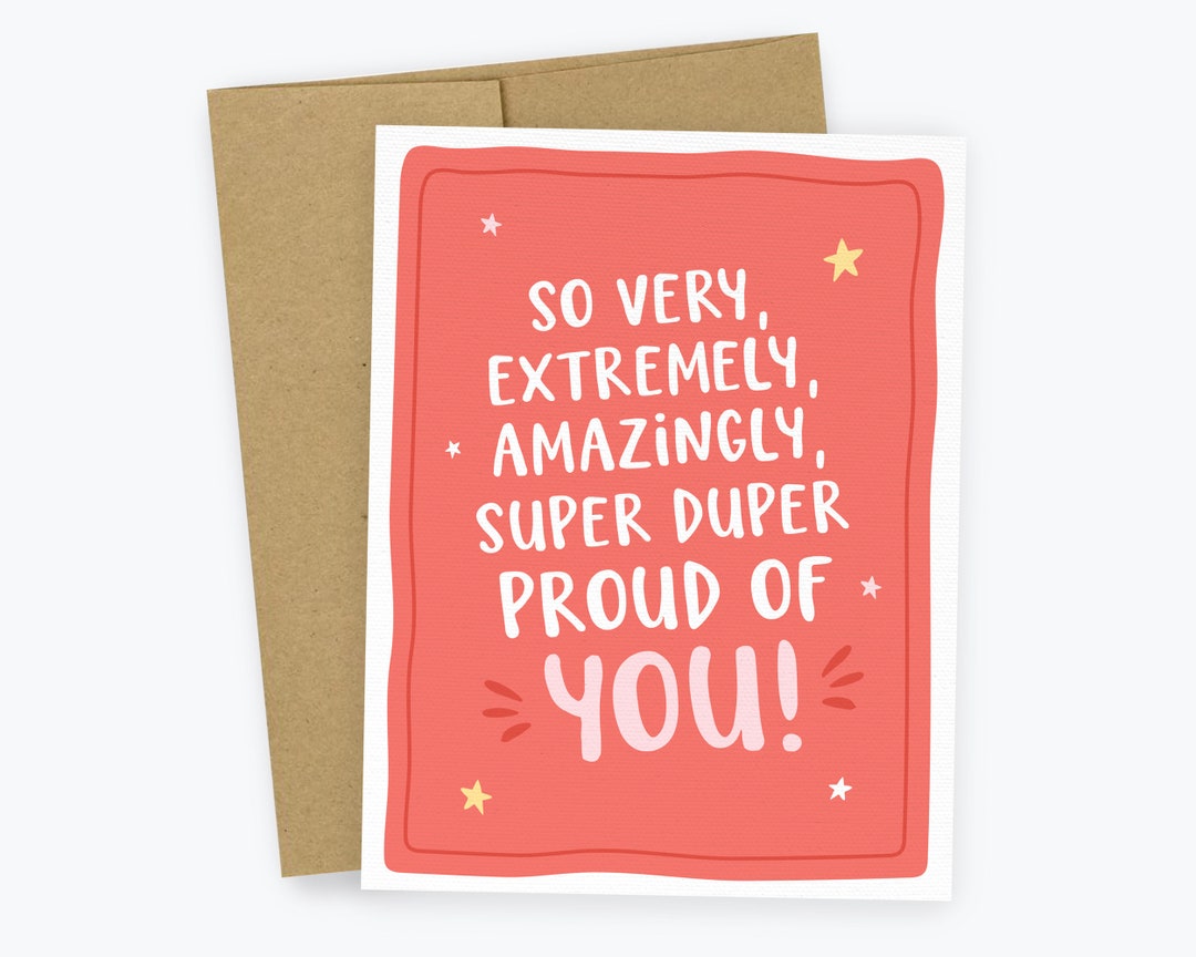 So Proud of You - Congratulations Card, You've Got This, Graduation ...