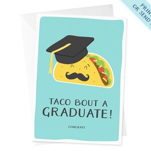 Taco Graduation Card Graduation Card Taco Card Grad Card Funny ...