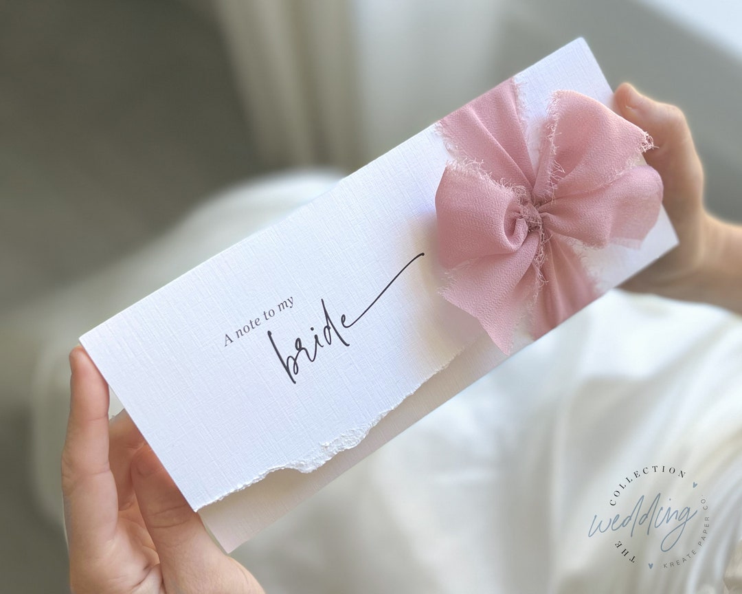 A Note to My Bride, Note to Groom, Letter to Bride, Letter to Groom ...