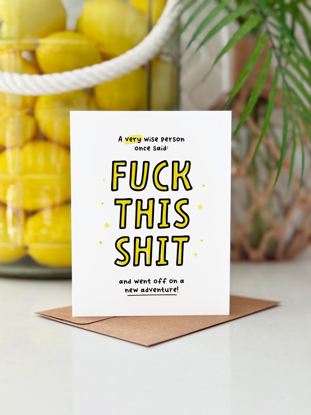 A Very Wise Person Went off on a New Adventure, Funny Congrats Card ...