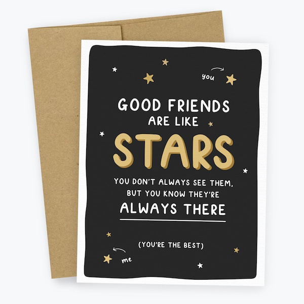 Friendship Card - Etsy