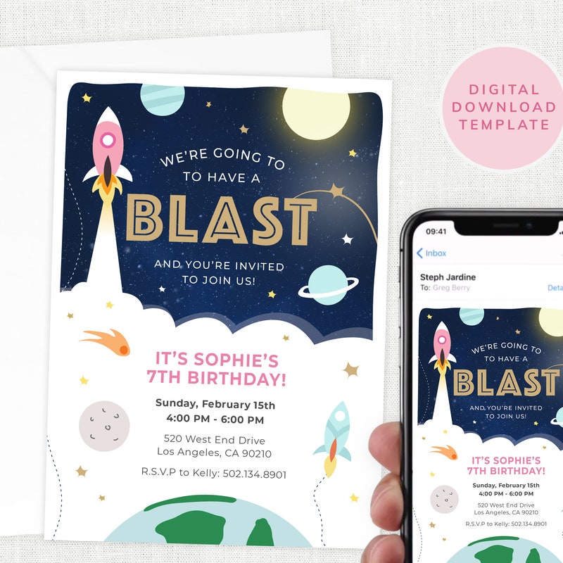 Space Themed Party - Etsy