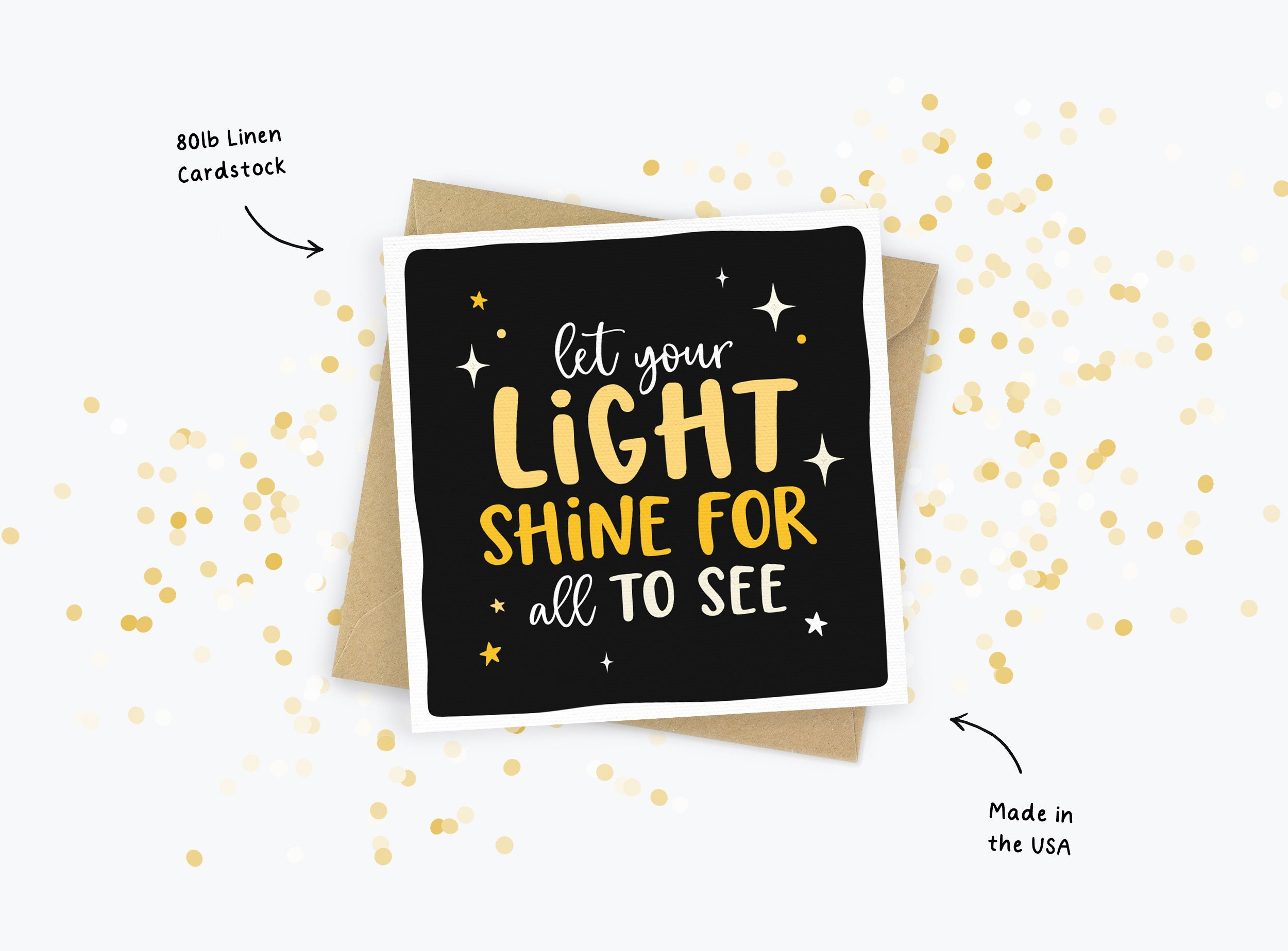MINI Positivity Card - Let Your Light Shine for All to See, Lunch Box ...
