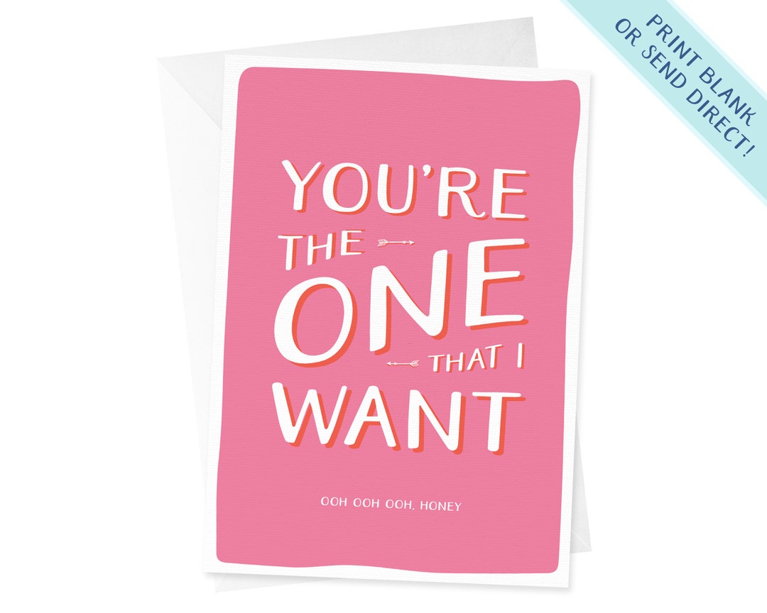 One That I Want Card | Valentine's Day Card | Anniversary Card ...