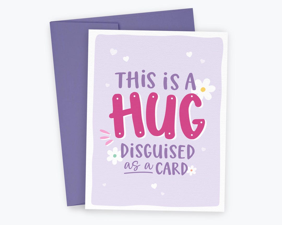 This is a Hug Disguised as a Card - Thinking of You Card, Sending Hugs ...