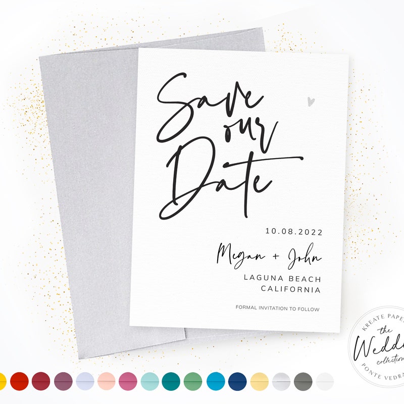 Save the Date Postcard - Etsy