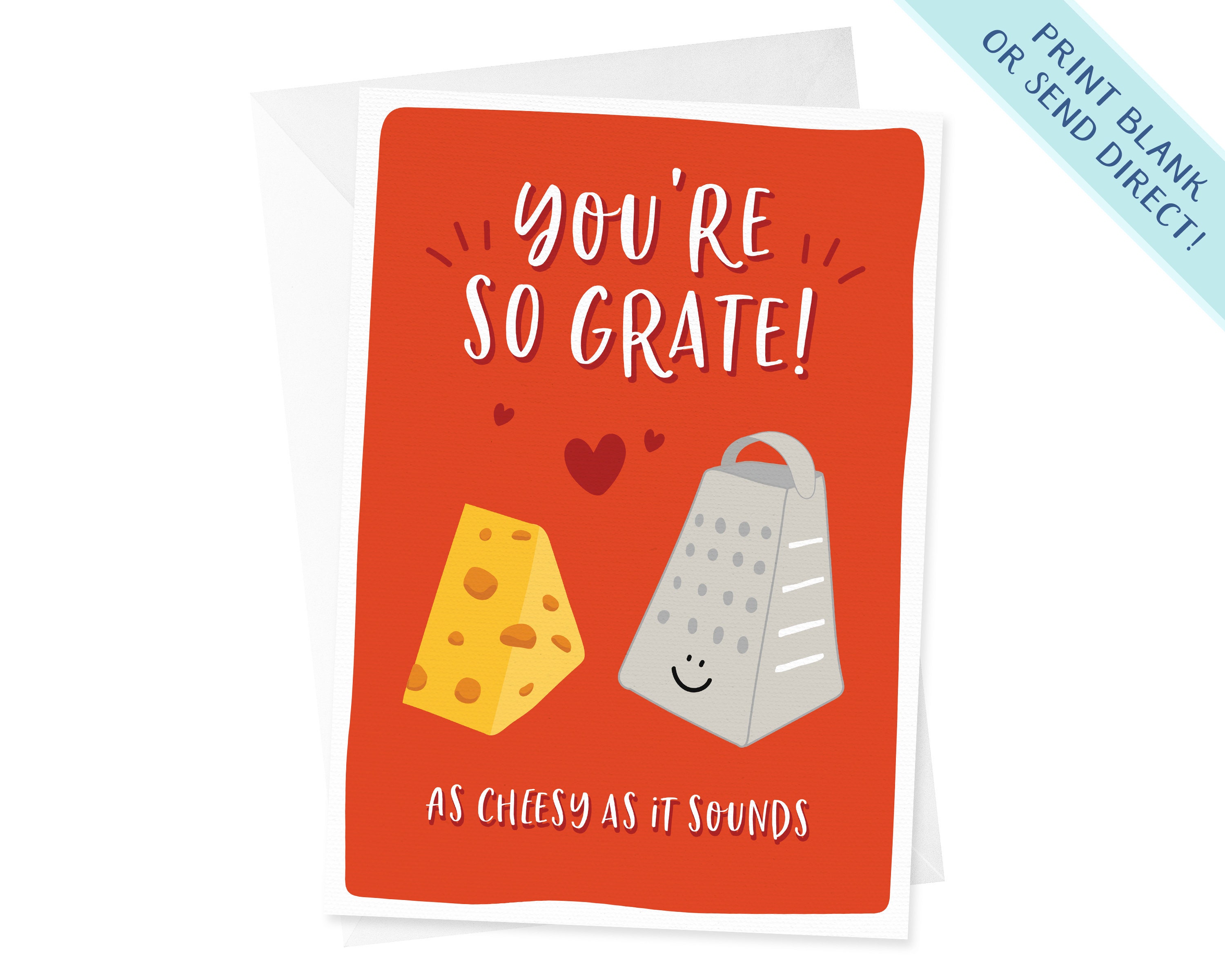 So Grate Card Cheesy Card Birthday Card Thank You Card - Etsy UK