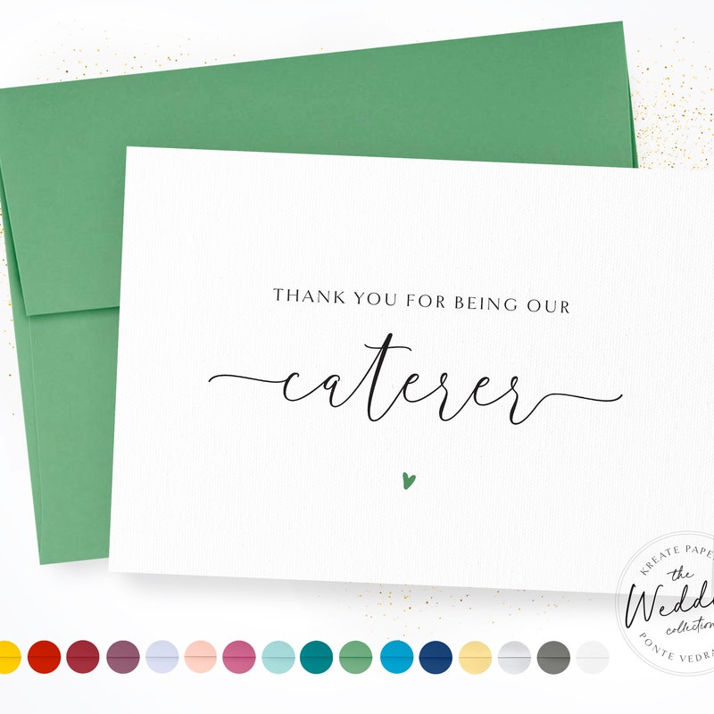 Chef Thank You Card - Etsy