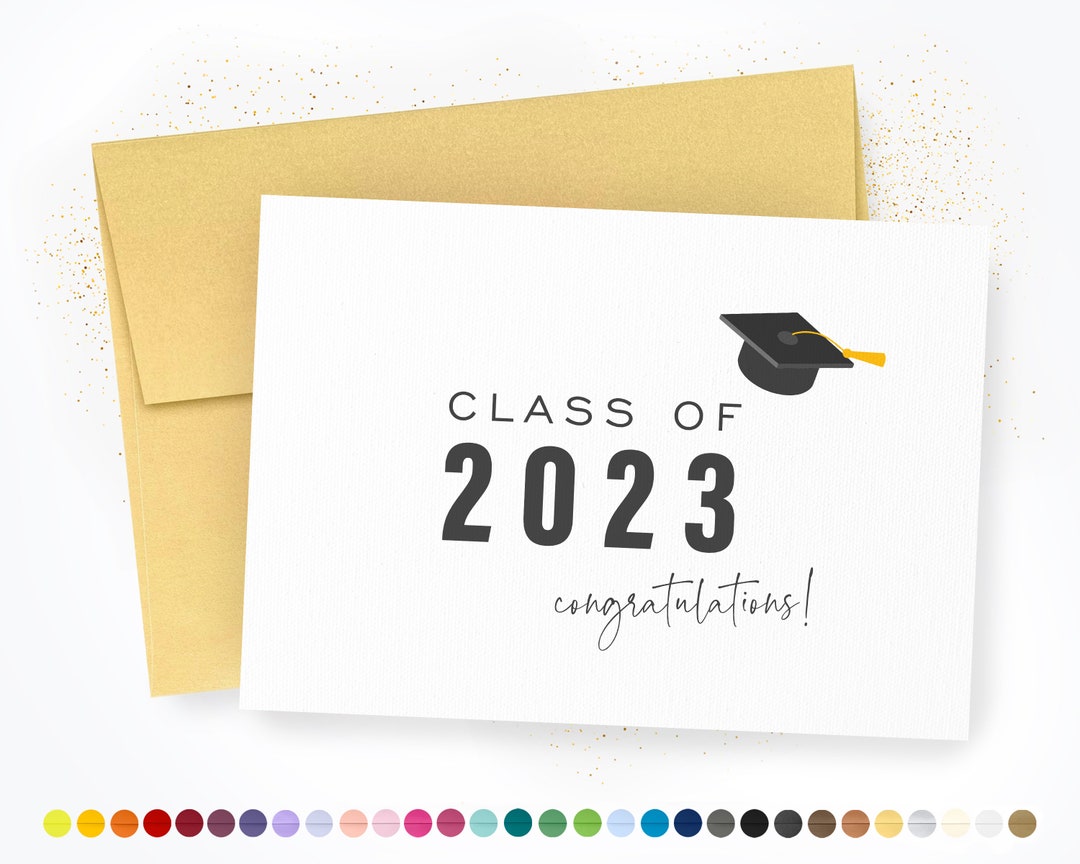 Class of 2023 Graduation Card, Congratulations Graduation Card, Class ...