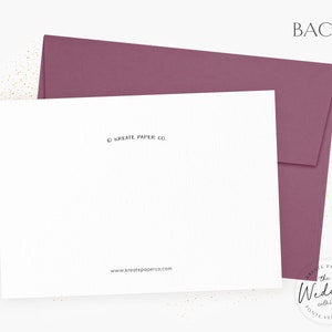 Personalized Folded Note Cards & Envelopes, Signature Note Cards ...