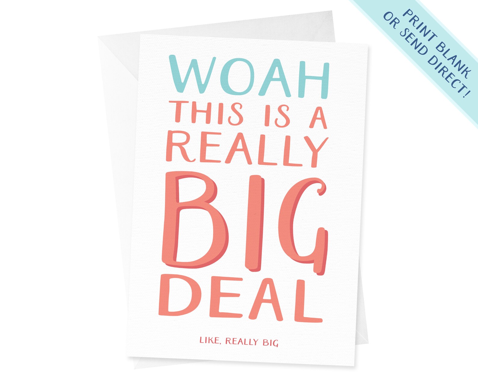 Congratulations Card Big Deal Greeting Card Unique | Etsy