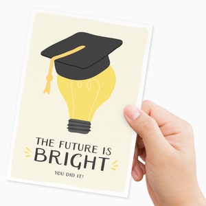 Graduation Greeting Card | the Future is Bright Card | Happy Cards ...