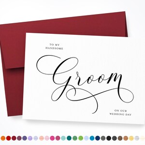 Card to My Groom on Our Wedding Day | Note to Groom | Future Husband ...