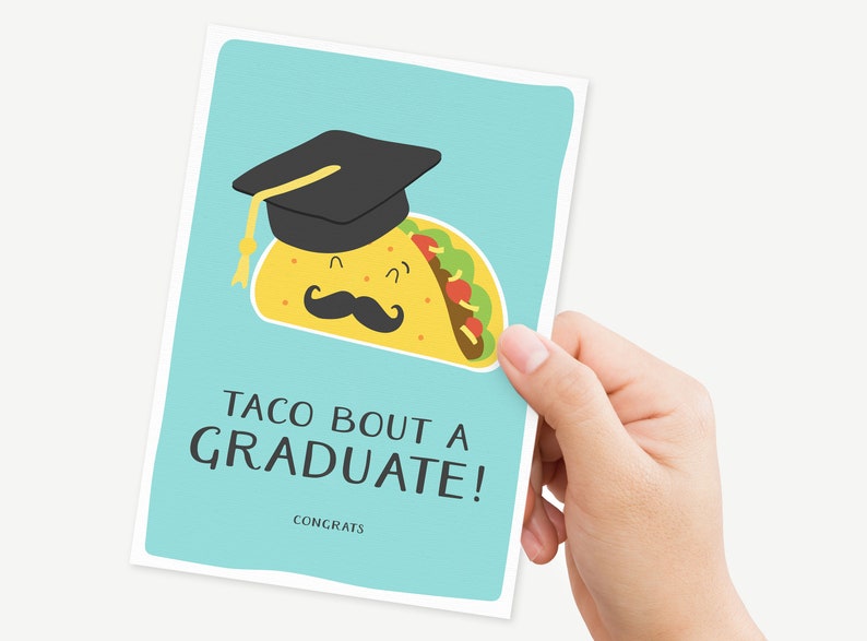 Taco Graduation Card Graduation Card Taco Card Grad Card - Etsy