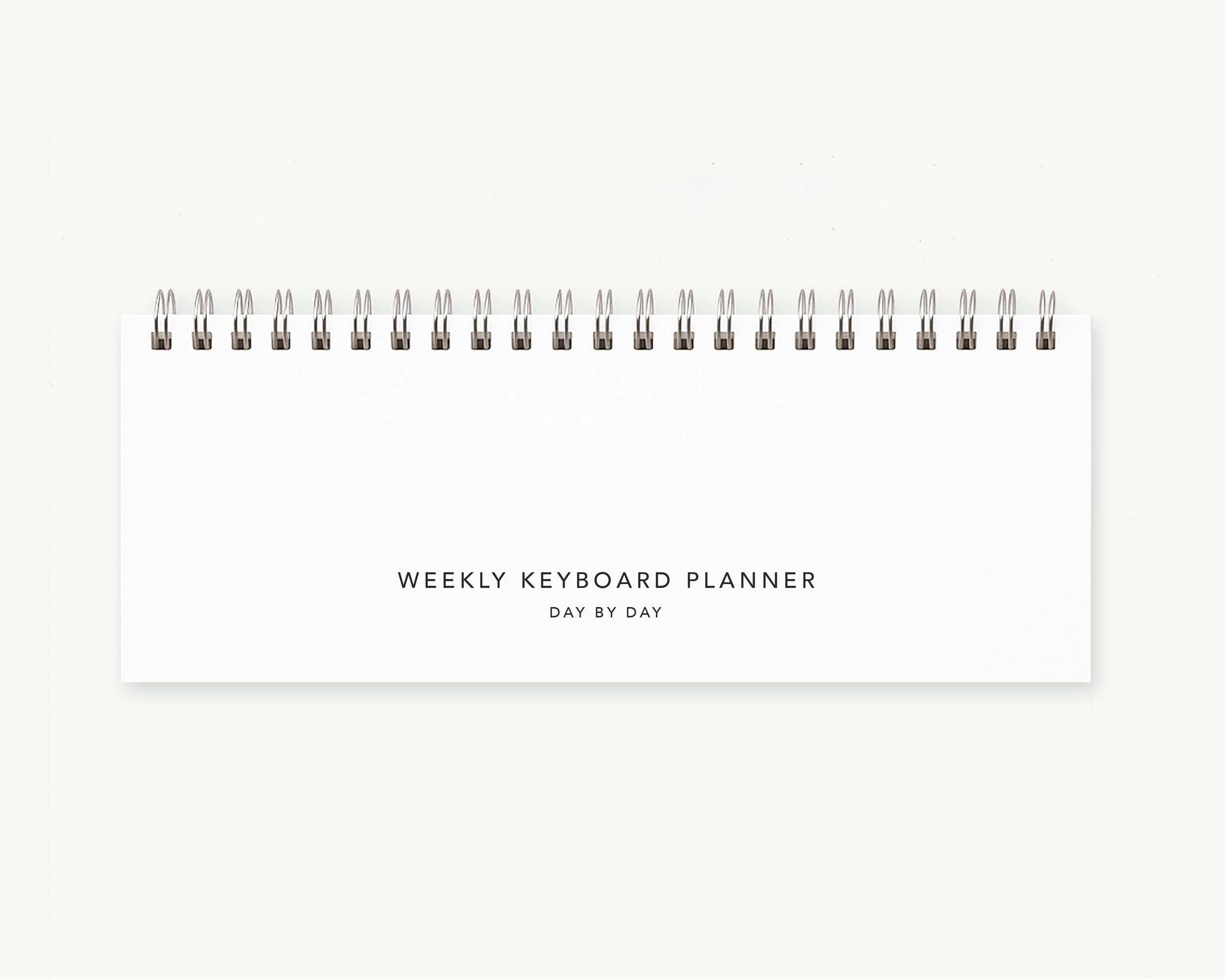Weekly Keyboard Planner | Undated Desk Pad | Daily to Do List ...