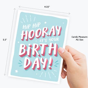 Hip Hip Hooray It's Your Birthday Card - Birthday Card to Friend ...