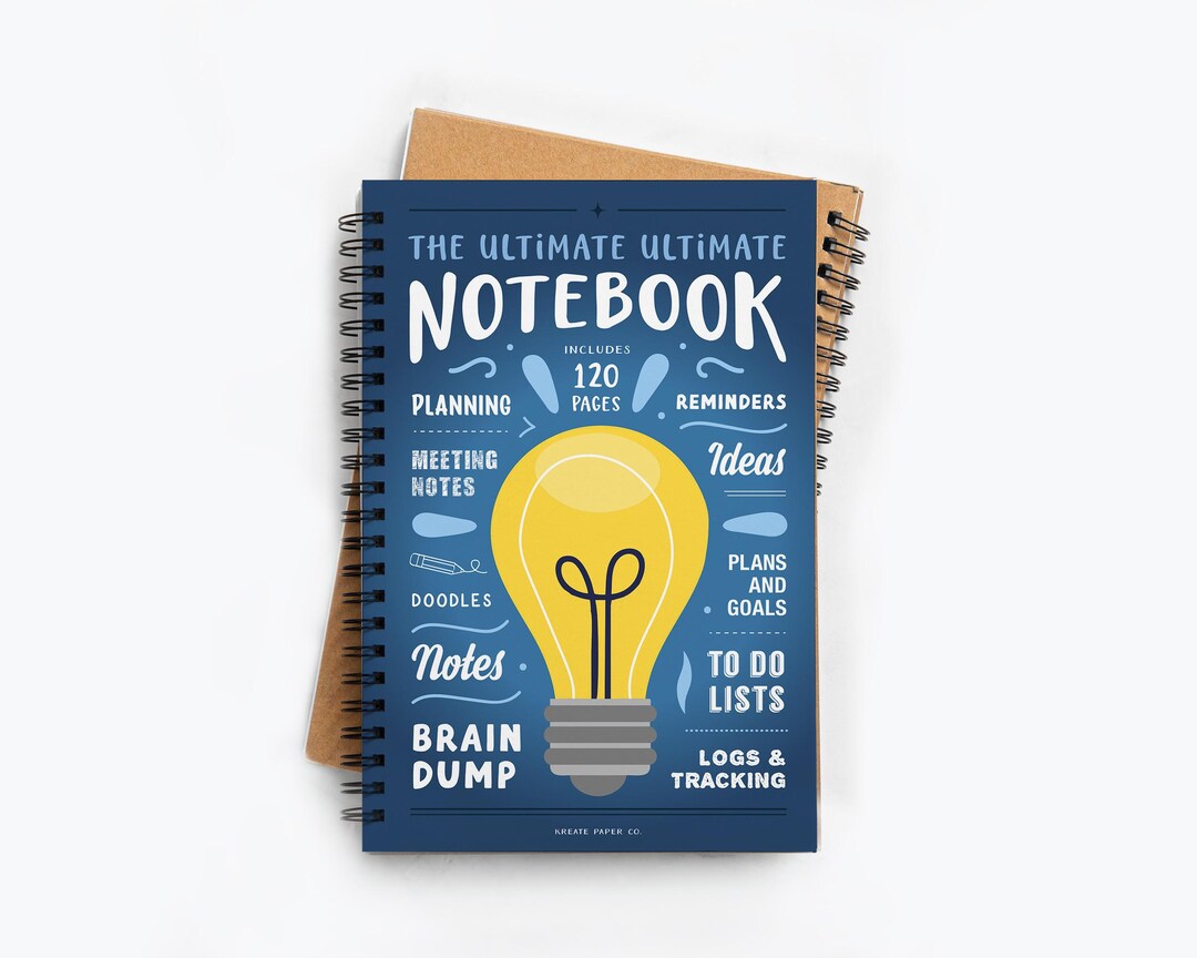 Ultimate Notebook, Meeting Notes, to Do List, Brain Dump, Spiral ...