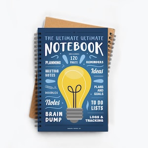 Ultimate Notebook, Meeting Notes, to Do List, Brain Dump, Spiral ...