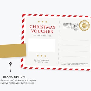 Christmas Scratch-off Reveal Voucher, Suprise Voucher, Personalized ...