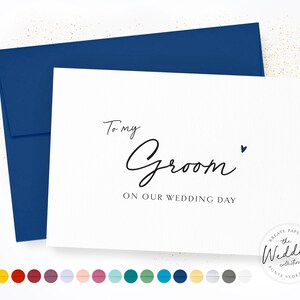 To My Groom on Our Wedding Day | Note to Groom | Groom Wedding Day Card ...