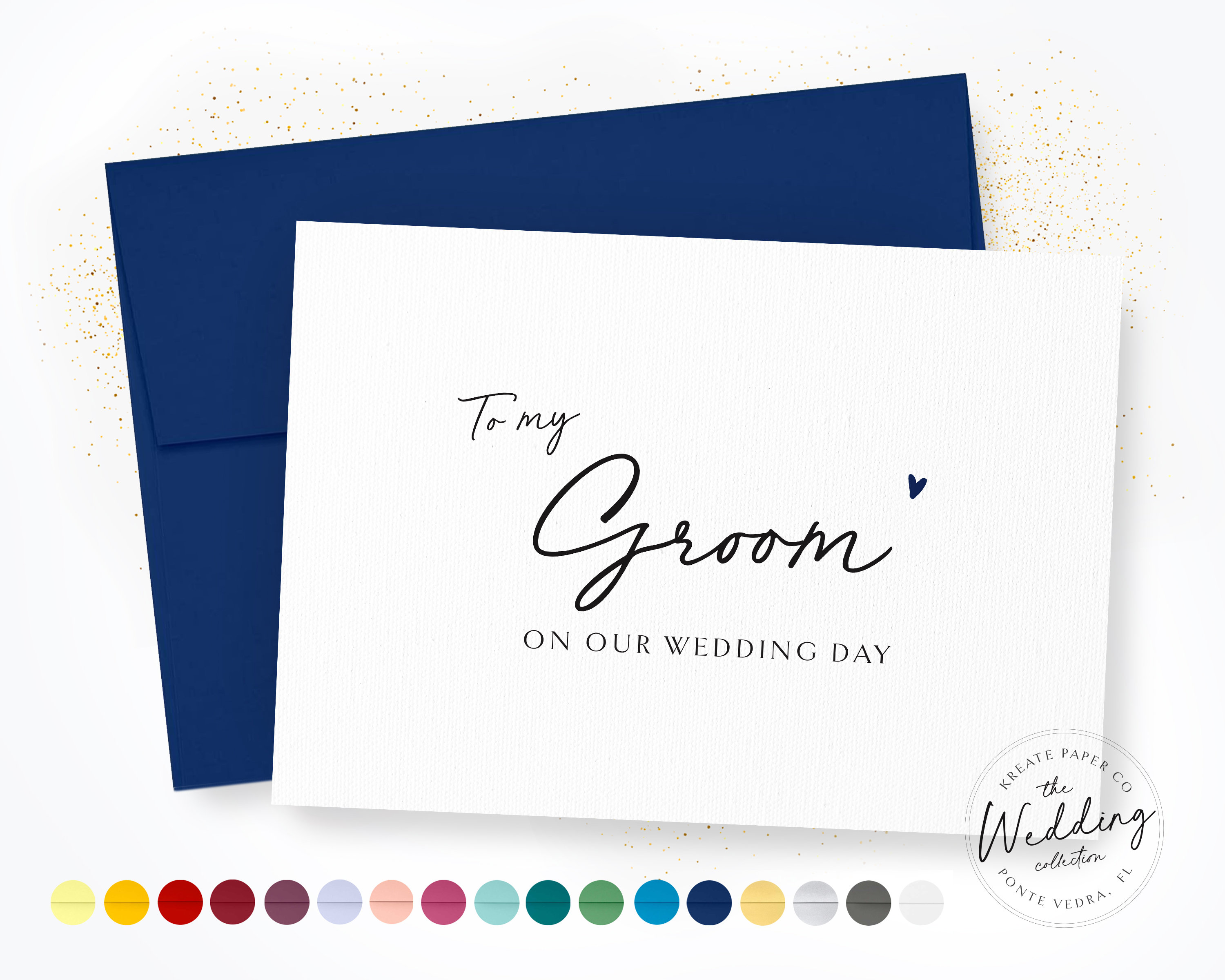 To My Groom on Our Wedding Day | Note to Groom | Groom Wedding Day Card ...