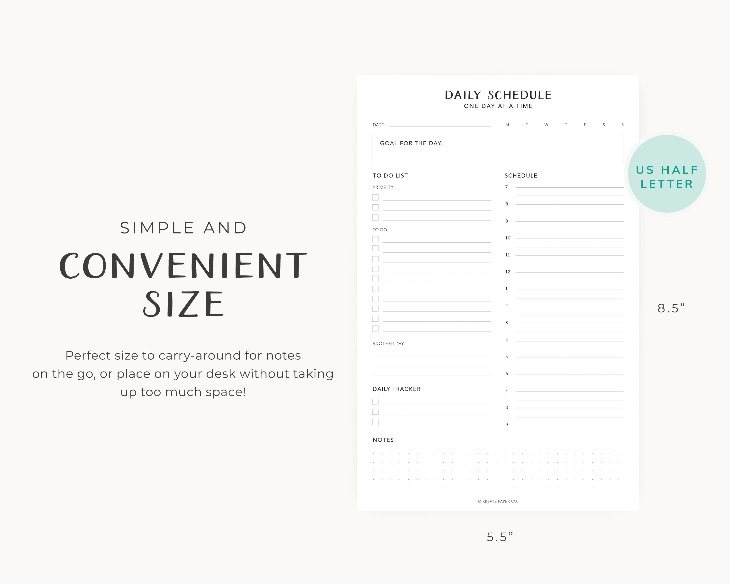 Daily Planner Notepad Daily to Do List Undated Daily - Etsy