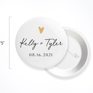 Save the Date Pin Unique Save the Date Button Wedding - Etsy
