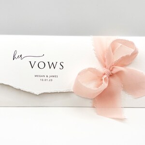 His & Her Vows, Wedding Vow Books, Vows to Husband, Vows to Wife, Bride ...