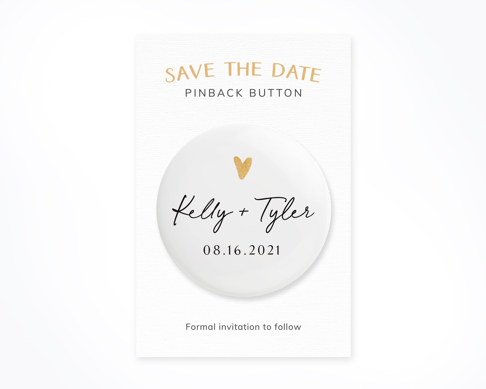 Save the Date Pin Unique Save the Date Button Wedding - Etsy