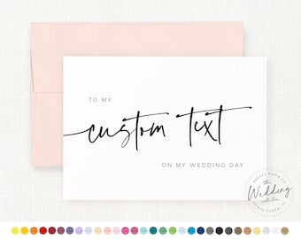 To My Bride on Our Wedding Day Note to Bride Bride Wedding Day Card ...
