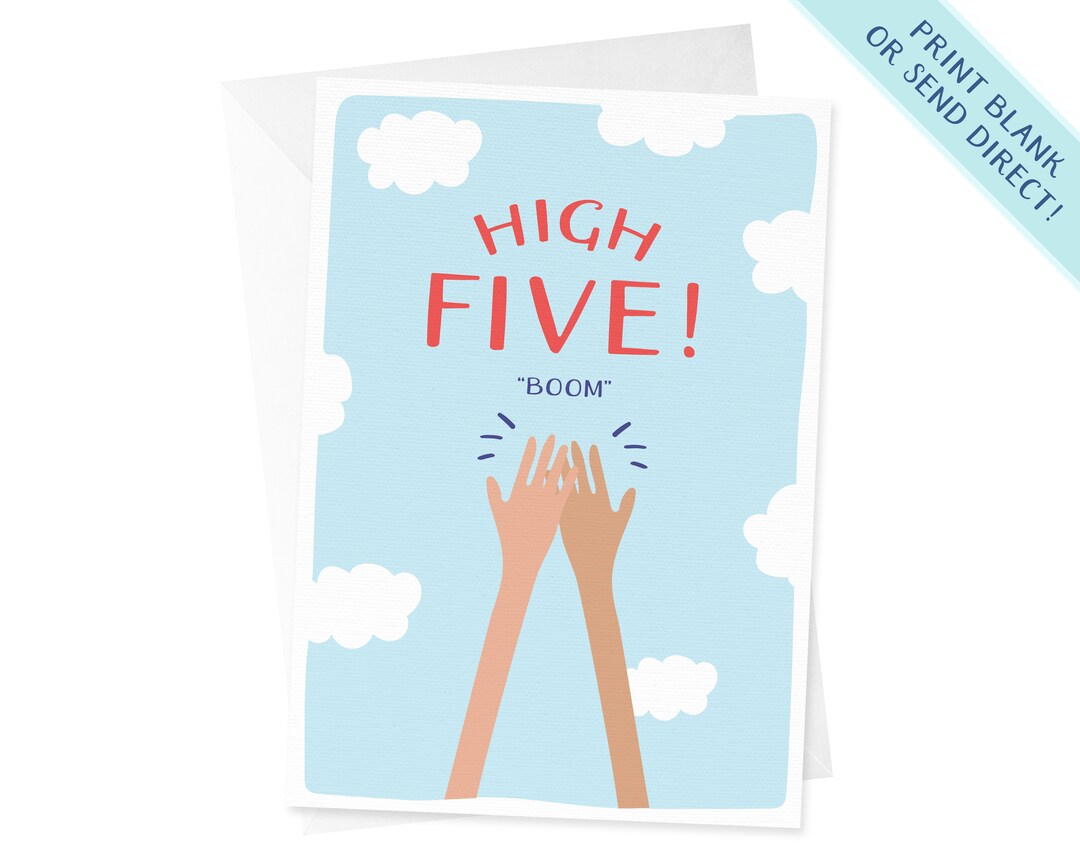 High Five Card | Graduation Card | Congratulations Card | Graduation ...