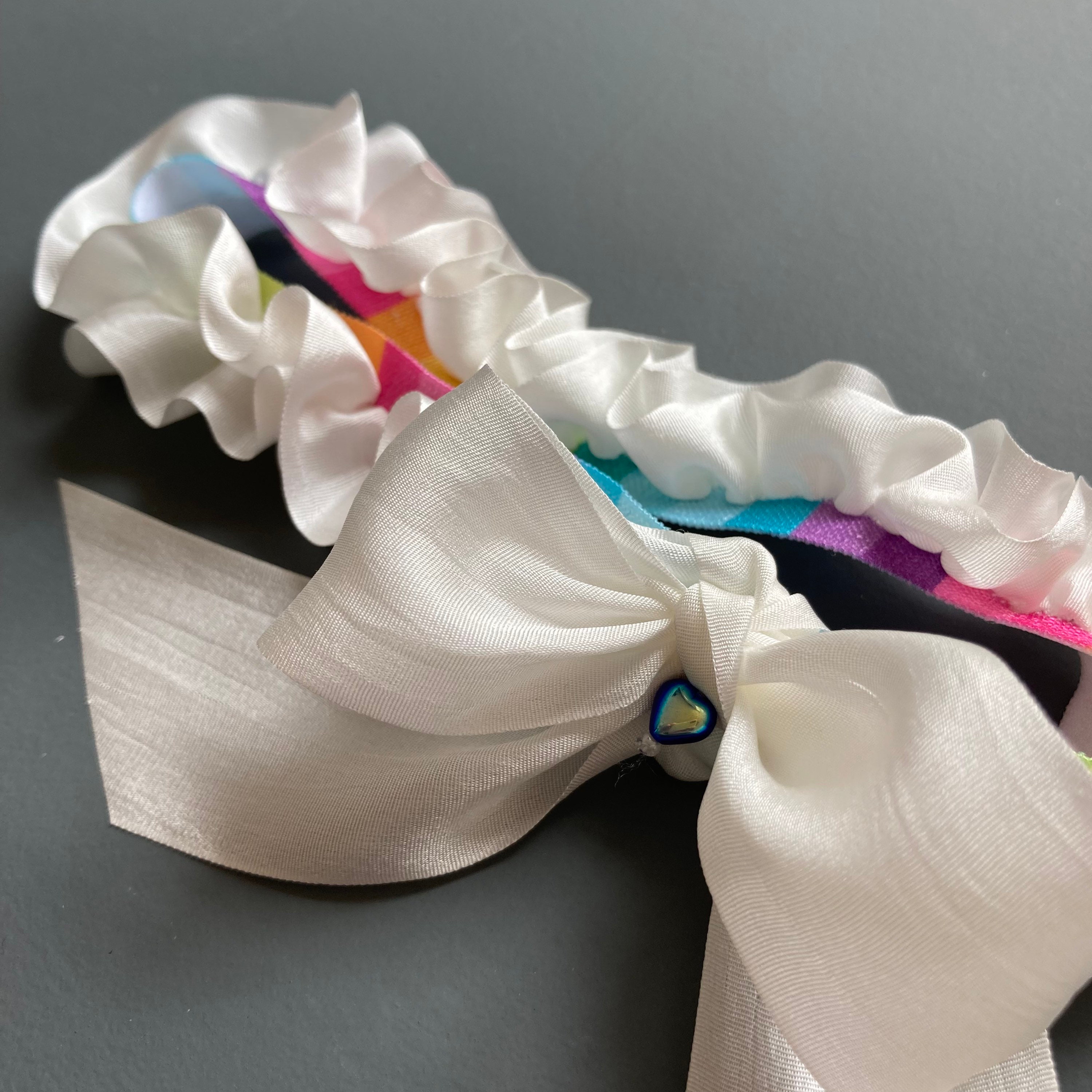 Rainbow Bridal Garter Alternative Bride Accessory LGBT | Etsy