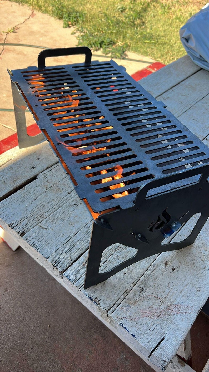 Collapsible Grill and Fire Pit - Etsy