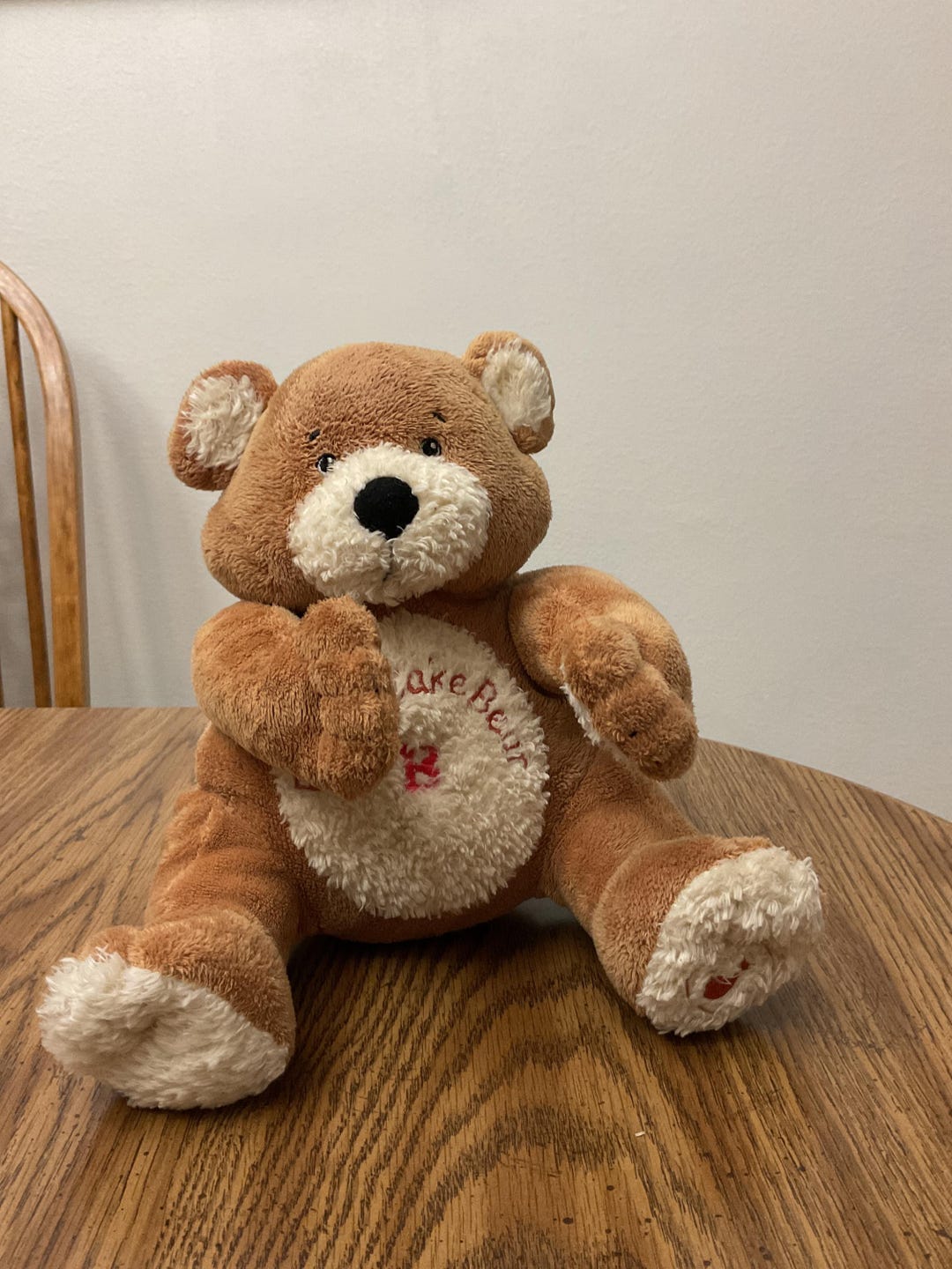 Vintage First Years Pat a Cake Bear, Musical Plush Bear, Clapping Bear ...