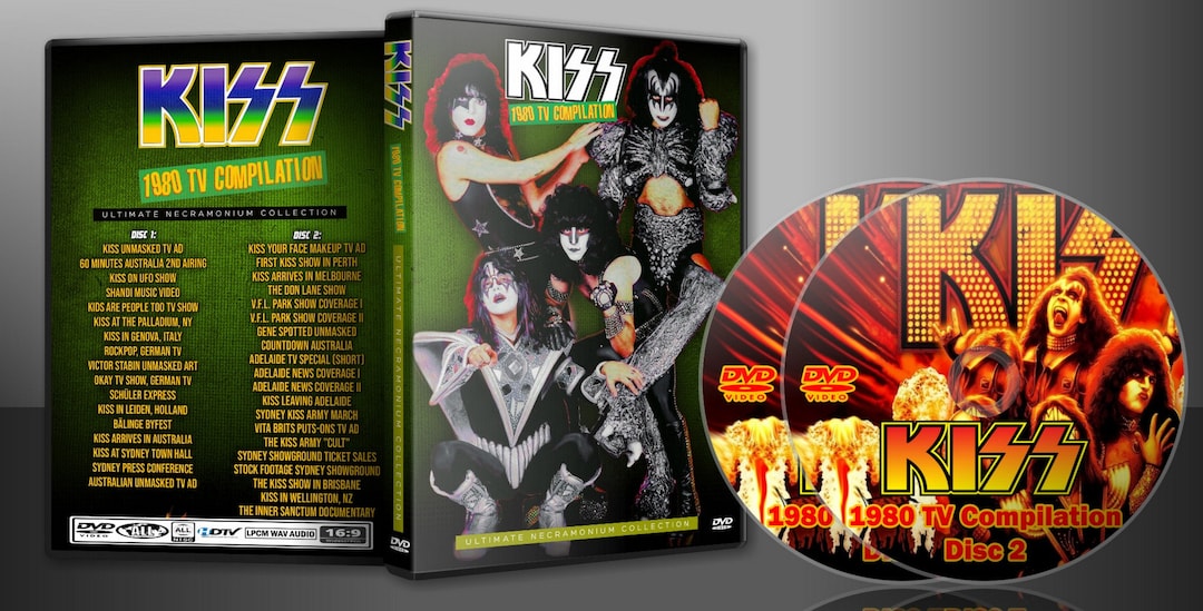 KISS-1980 TV Compilation-2 DVD Set New Sealed - Etsy