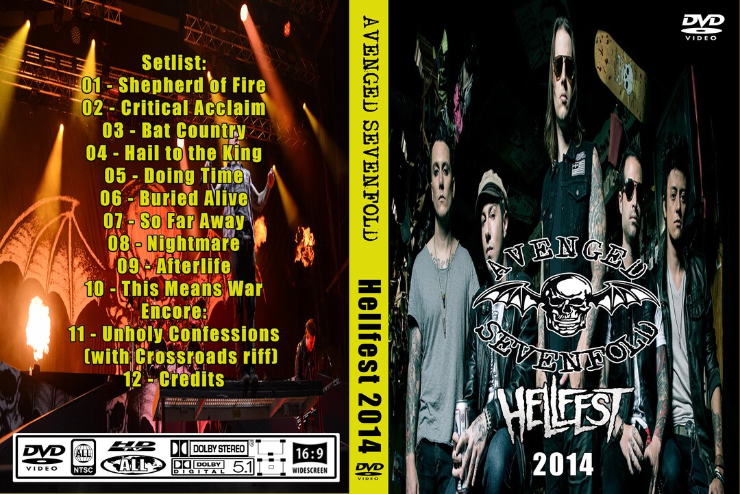 Avenged Sevenfold-hellfset 2014 DVD New Sealed - Etsy