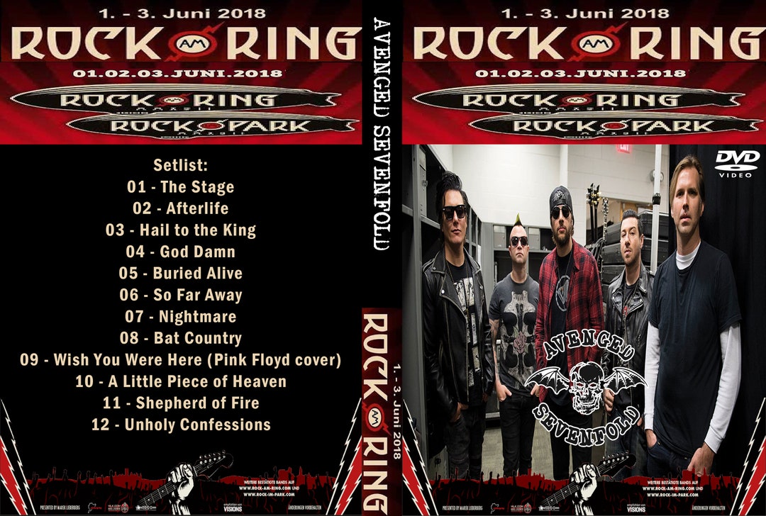 Avenged Sevenfold-rock Am Ring 2018 DVD New Sealed - Etsy