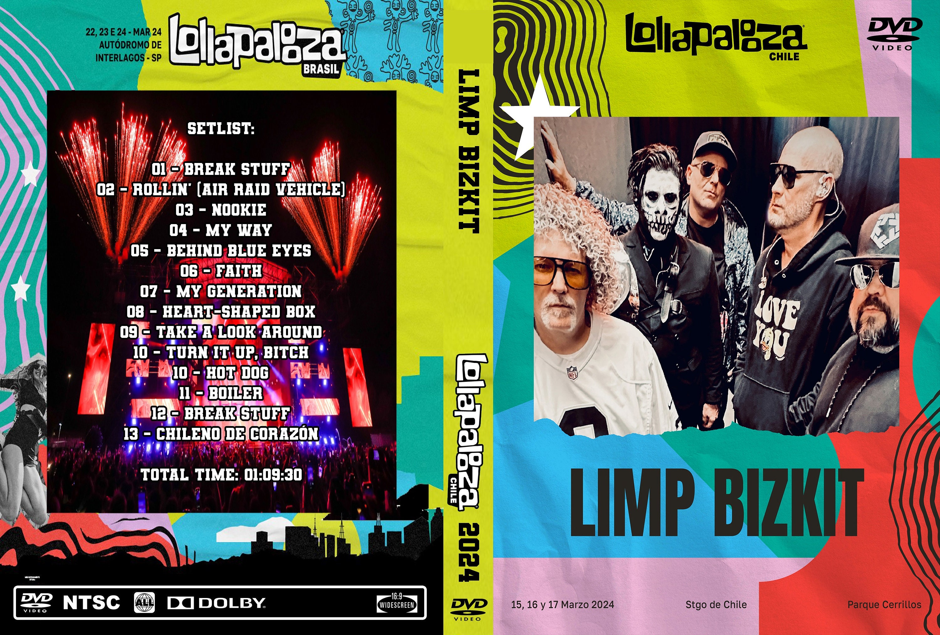 Limp Bizkit Lollapalooza Chile 2024 DVD New Sealed - Etsy