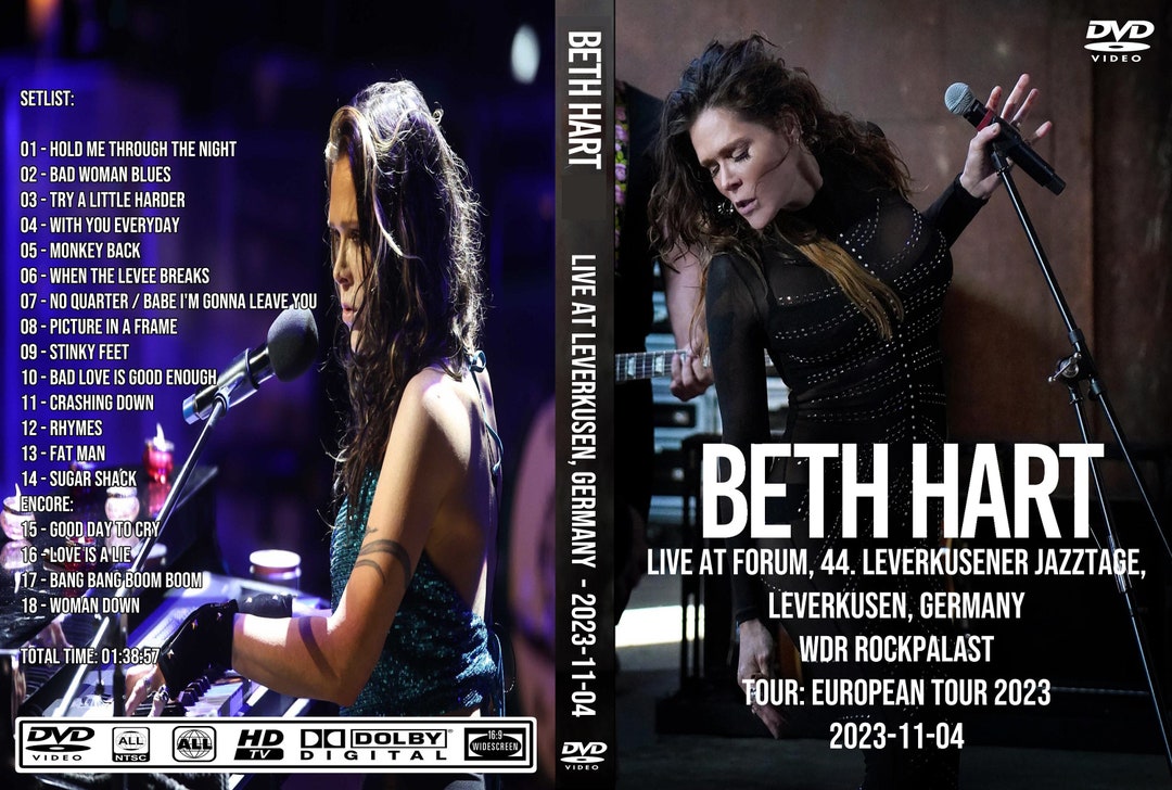 Beth Hart Live in Germany 11-04-2023 DVD New Sealed - Etsy
