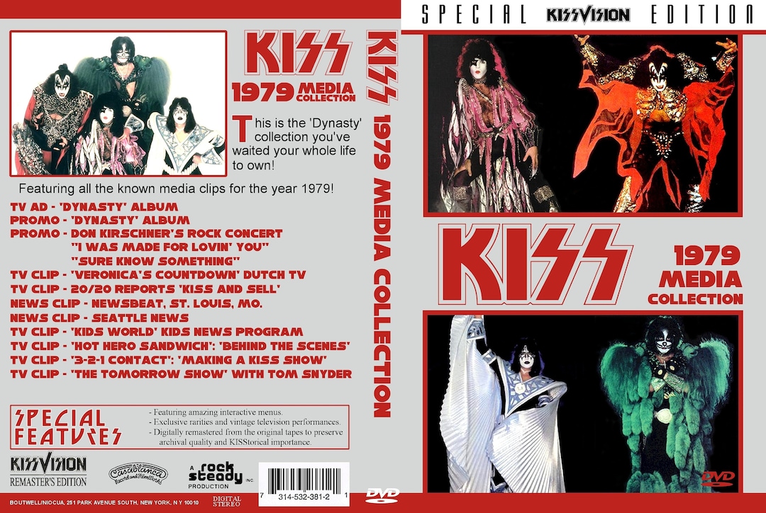 KISS-1979 Media Collection DVD New Sealed - Etsy